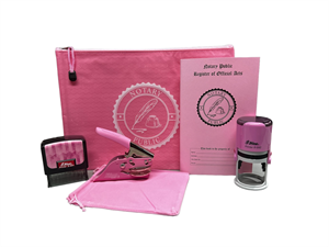 Notary Supplies Kit in Pink